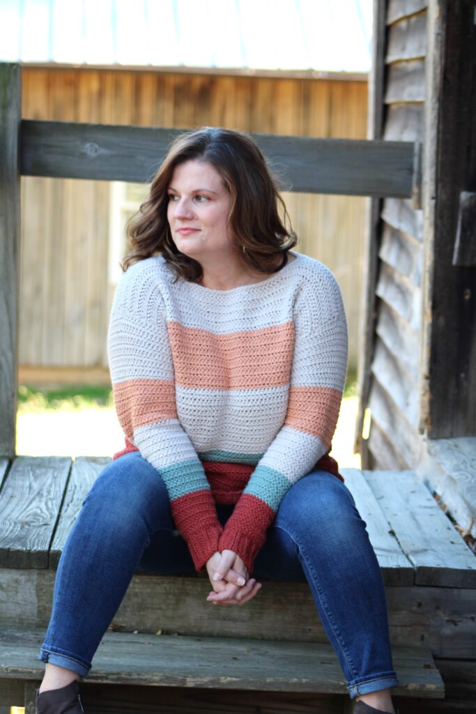 The Autumn Hues Striped Sweater - Mason Jar Yarn Designs