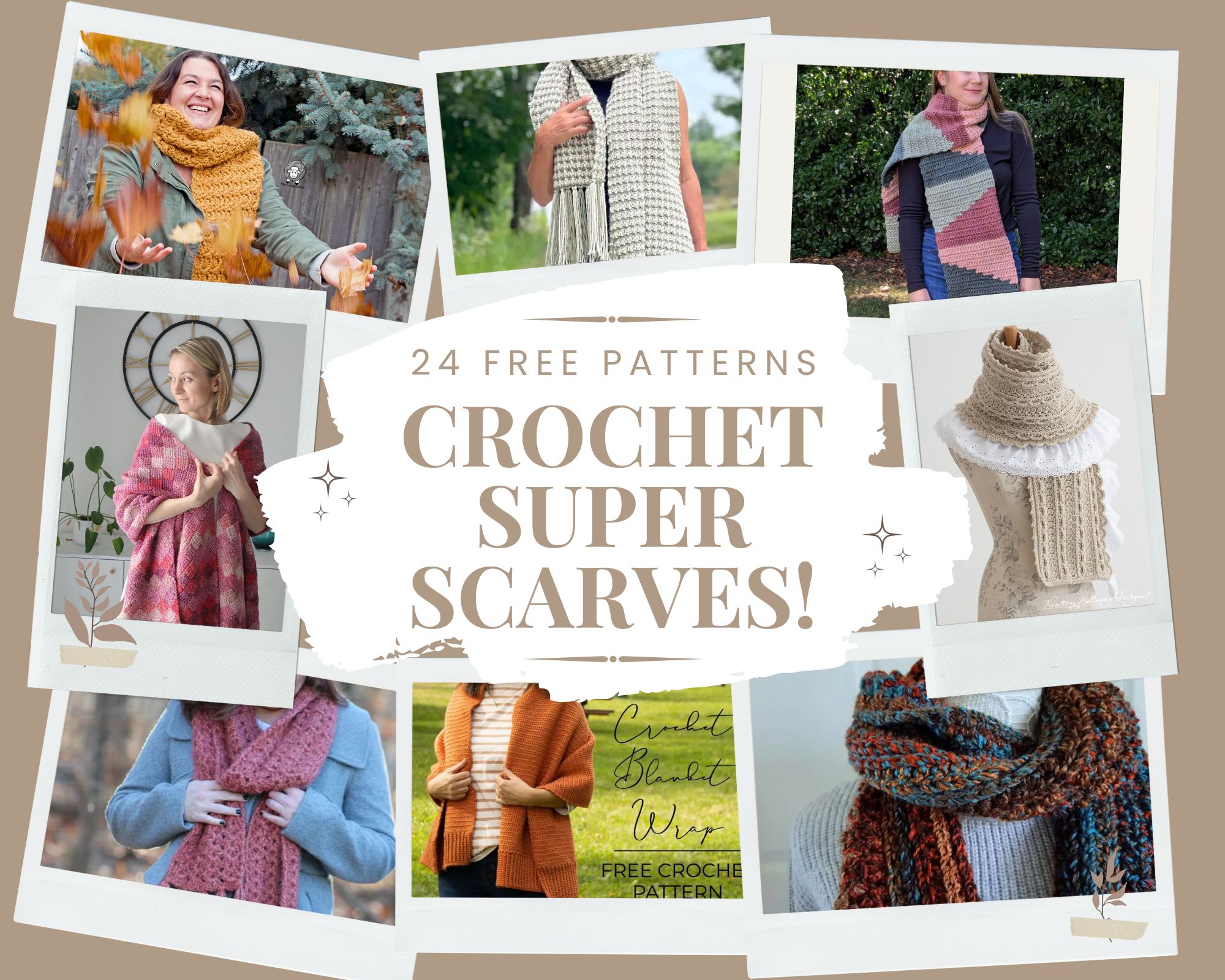 24 Free Crochet Super Scarf Patterns - Mason Jar Yarn Designs
