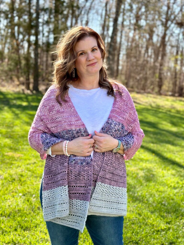 Lightweight Crochet Wrap - The Equinox Wrap - Mason Jar Yarn Designs